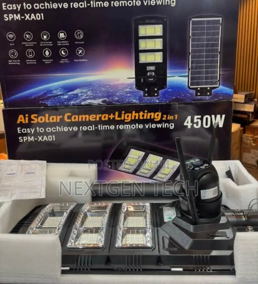 450 Watts Solar Street Light With 4g PTZ Smart Camera for sale ...
