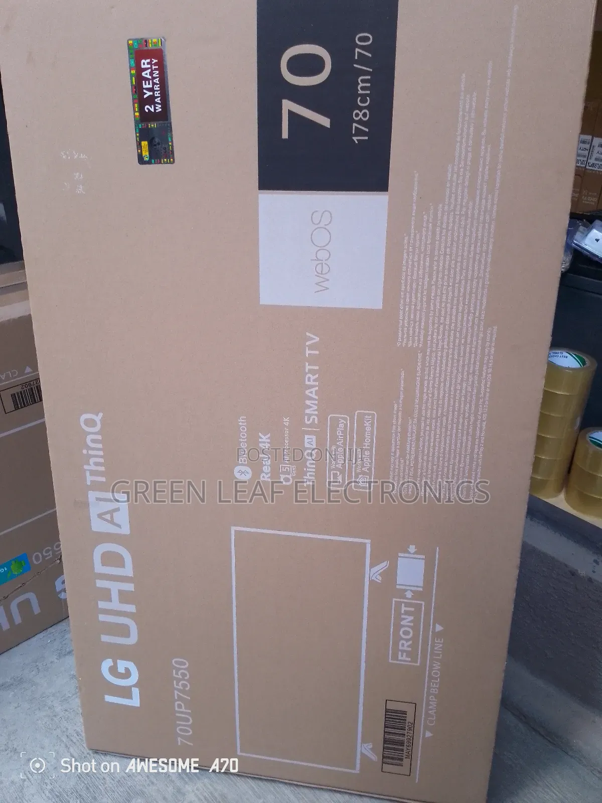 Lg 70inches New Smart4k Frameless Television(2025 Edition) for sale ...
