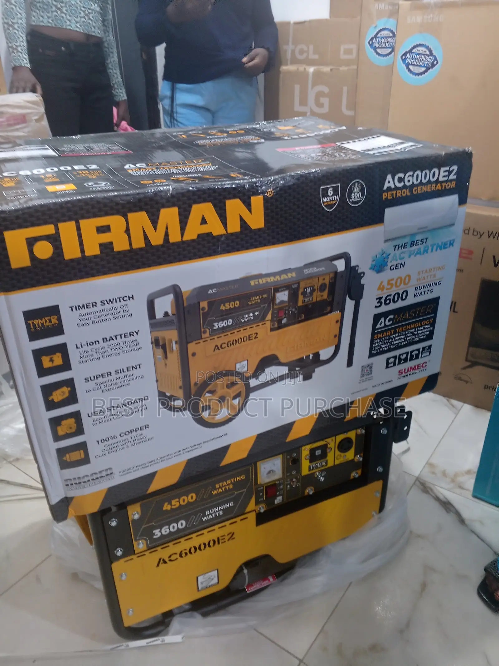 Firman Ac6000e2 3.5kva Key Start Generator 100% Copper – New 2025 in ...