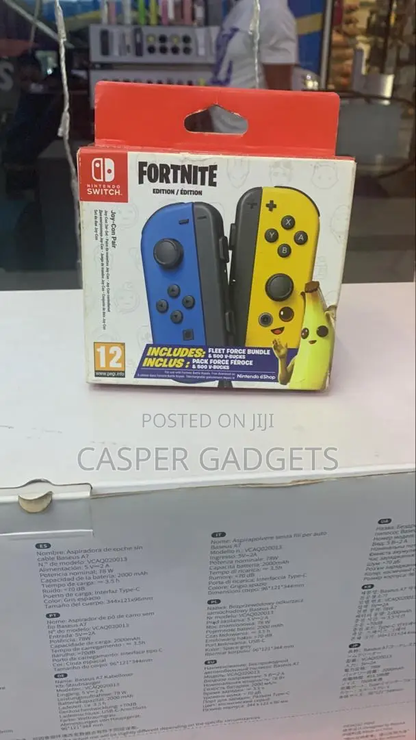 Nintendo Switch Joy-Con Pair Fortnite Edition Controller Blue/Yellow in ...