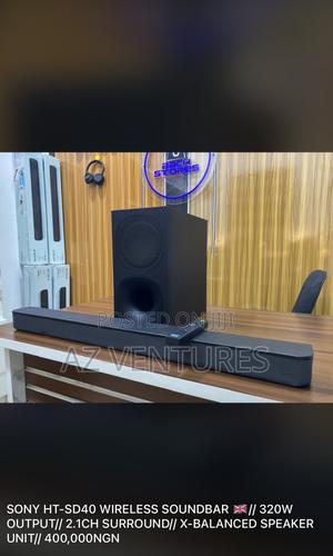 Sony Ht-Sd40 Wireless Soundbar for sale - AZ VENTURES Price: ₦ 400,000 ...