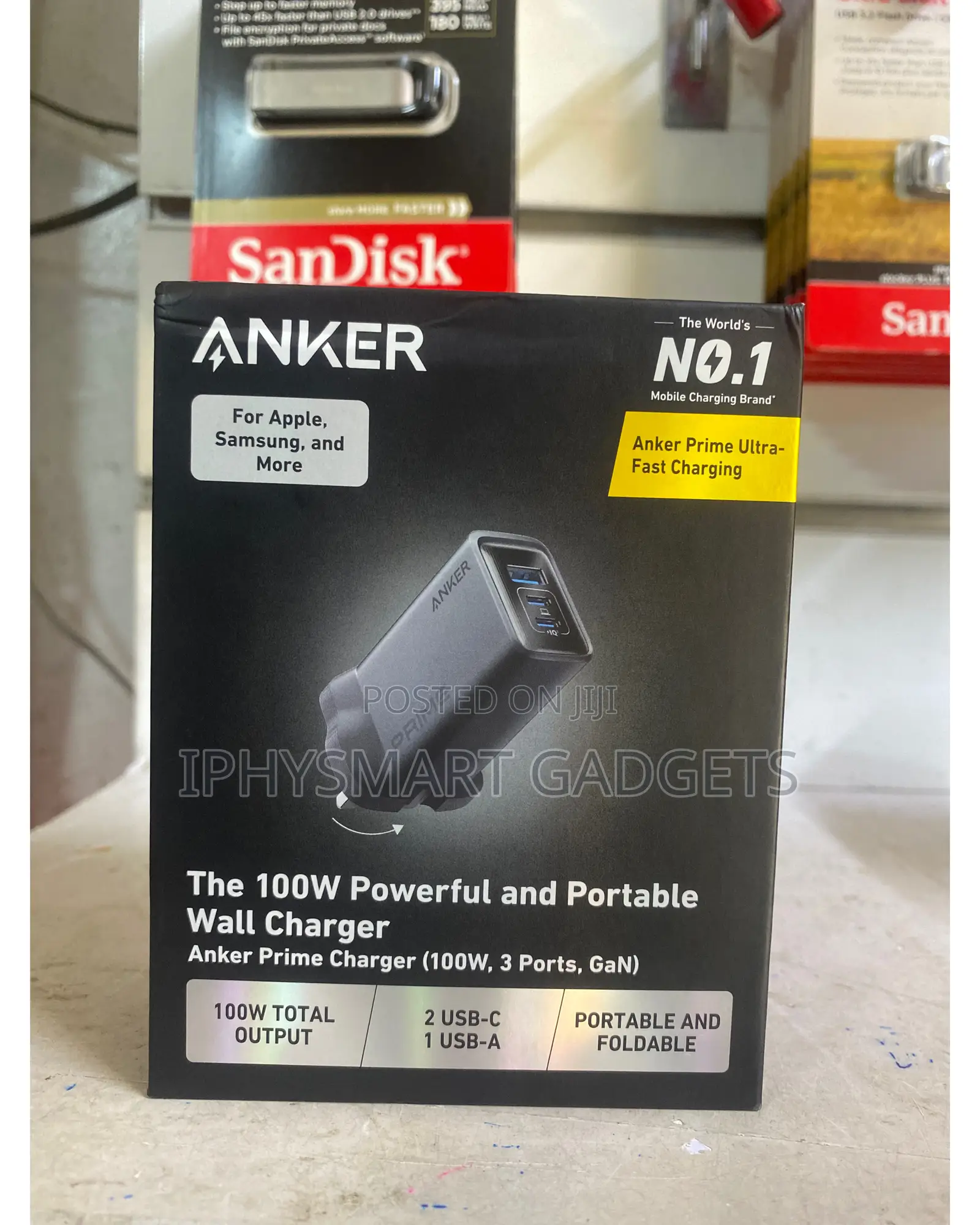 Anker Prime100w Powerful and Portablewall Charger3 Ports, Gan) in Ikeja ...