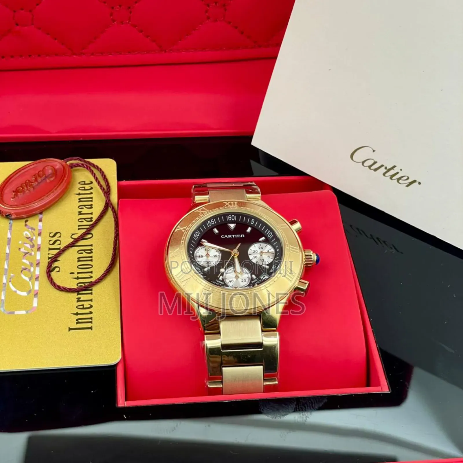 "Cartier Inspired Chain Link Chronograph Watch - Unisex" for sale ...