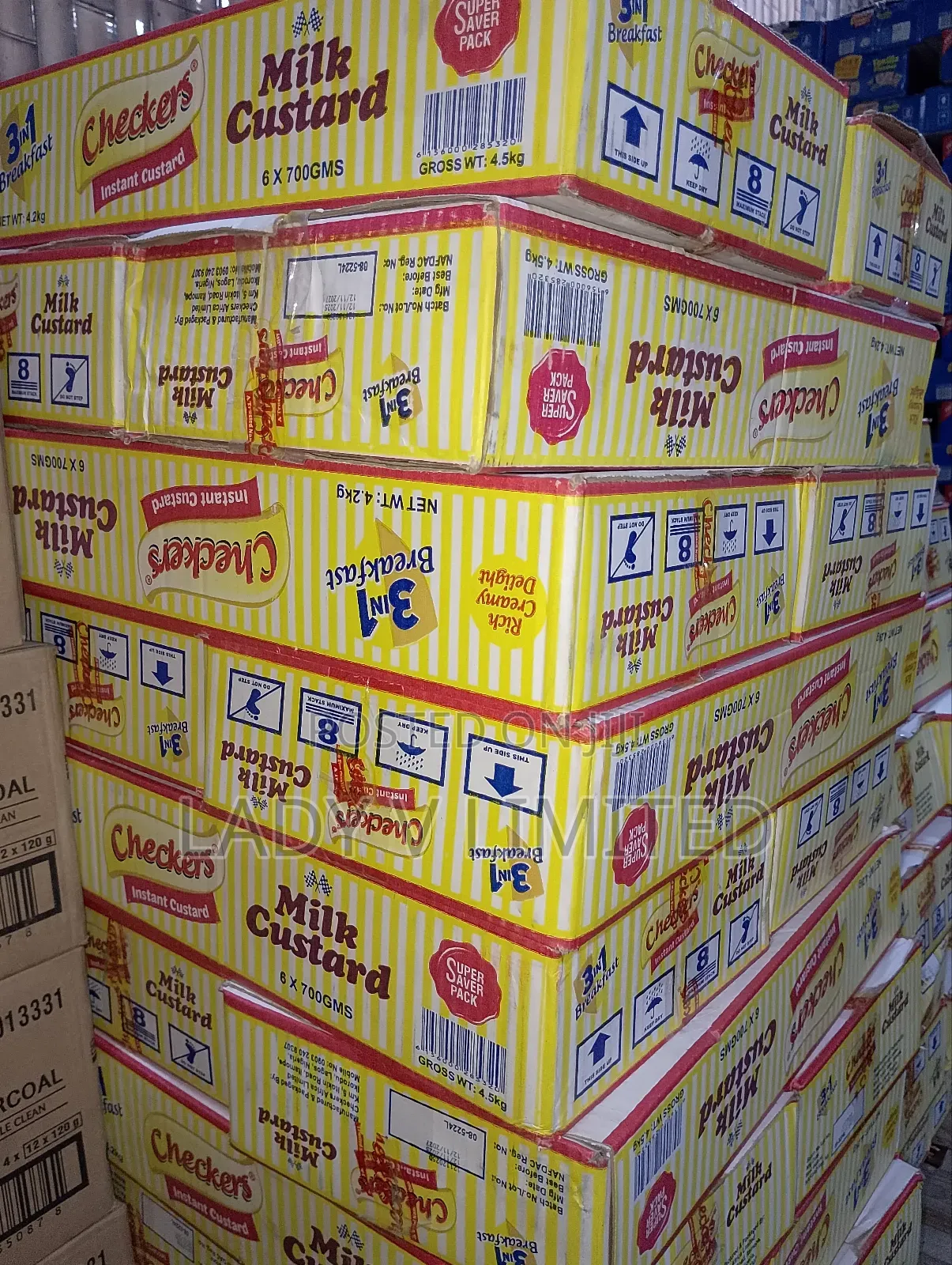 Checkers Instant Milk Custard 3-in-1 Powder 700g X 6 in Shomolu - Food ...