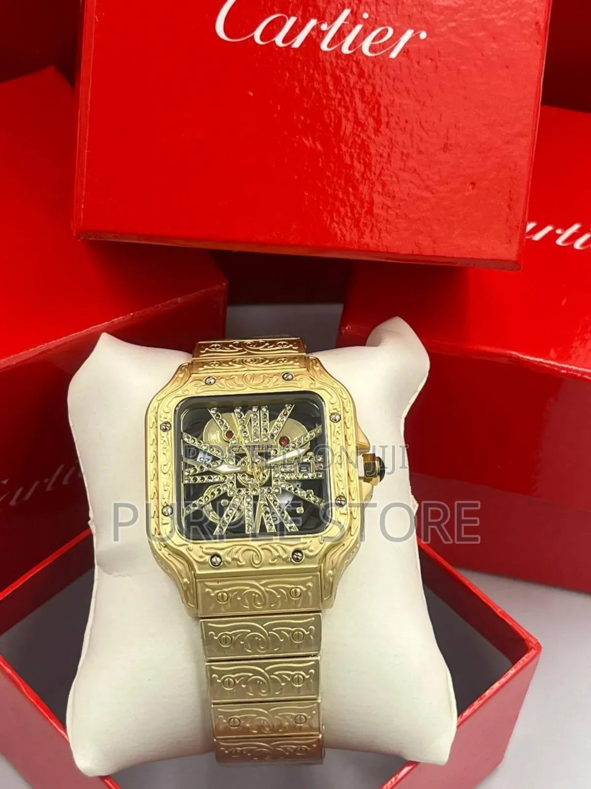 Cartier Signature Santos Transparent Dial Watches in Lagos Island (Eko ...