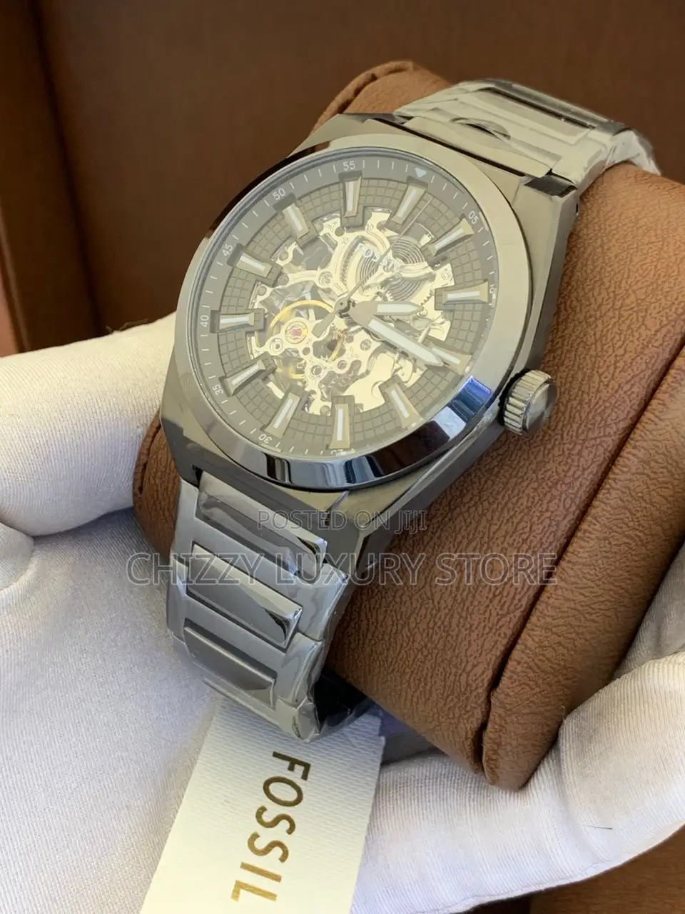 Fossil Titanium Quality Luxury Men Automatic Engine Wristwatch in Lagos ...