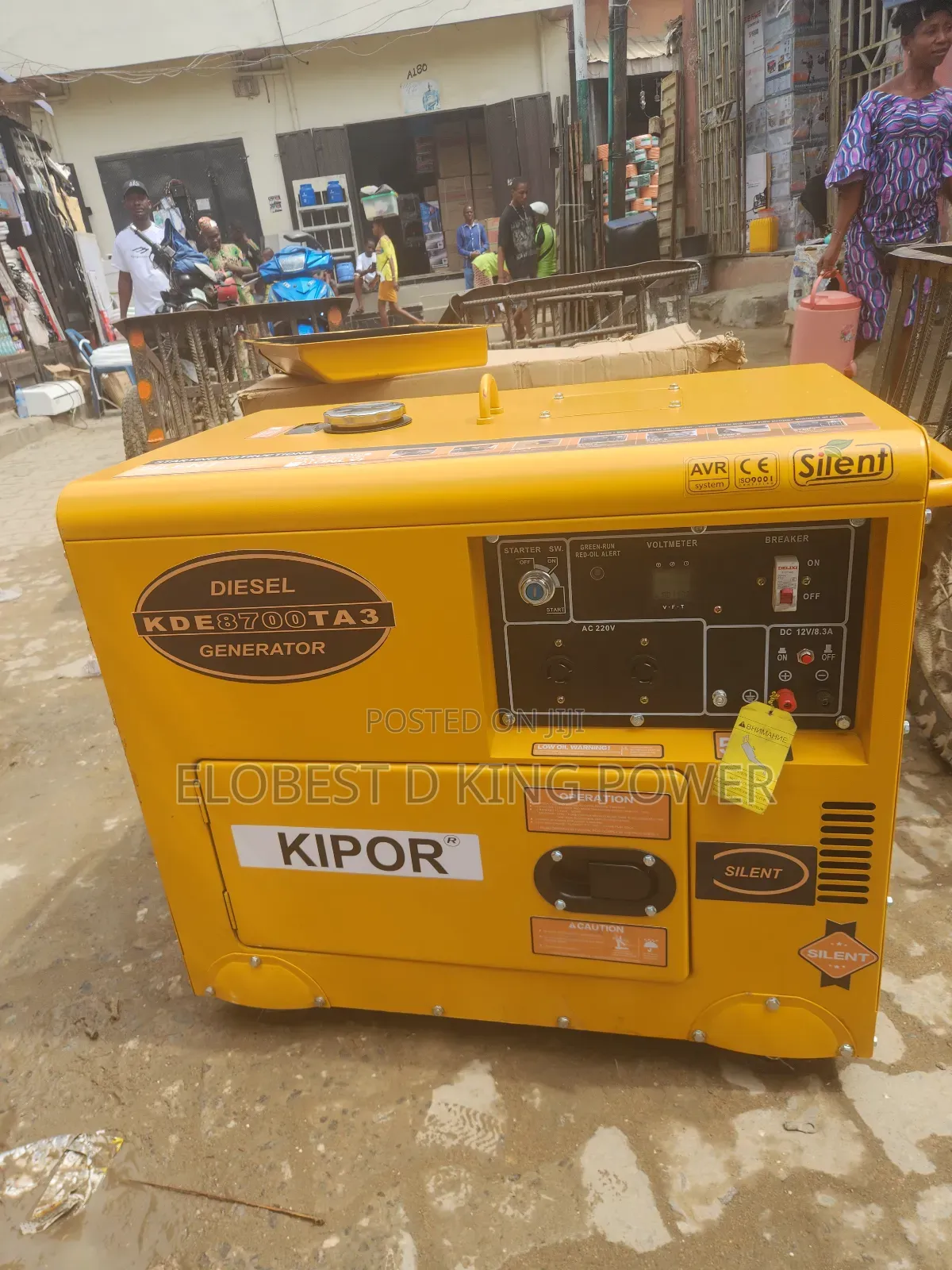 Kipor Diesel Generator With Key Start 100% Pure Copper Coil for sale ...