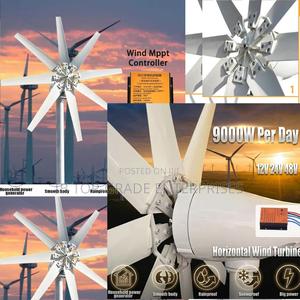 Power for Everything With 9000w Per Day Horizontal 48v Wind Turbine for ...