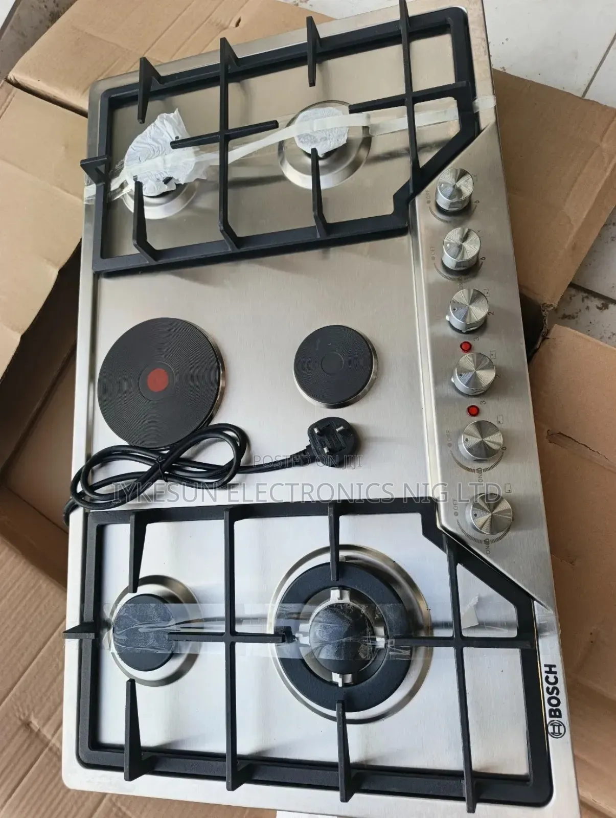 Original Bosch 90cm Built-in 4+2 Gas & Electric Cooker Hob Automatic in ...