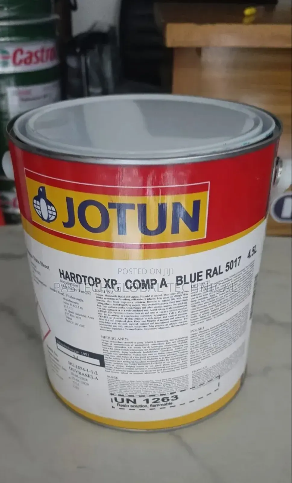Jotun Hardtop Xp (Comp a + B) Blue Ral 5017 for sale - PASTECH GLOBAL ...
