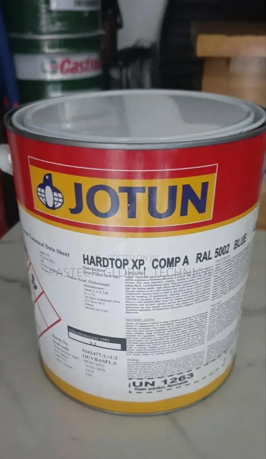 5 Litres of Jotun Hardtop Xp, a/B Comp. Ral 5002 Blue in Port-Harcourt ...
