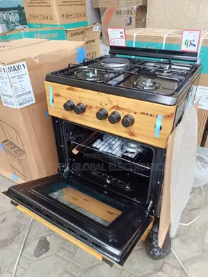 Maxi 3+1 Standing Gas Cooker Wooden in Ikeja - Kitchen Appliances ...