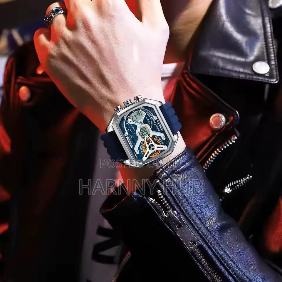 Men’S Dual Time Wrist Watch in Lagos State - Watches, Harnny Hub | Jiji.ng