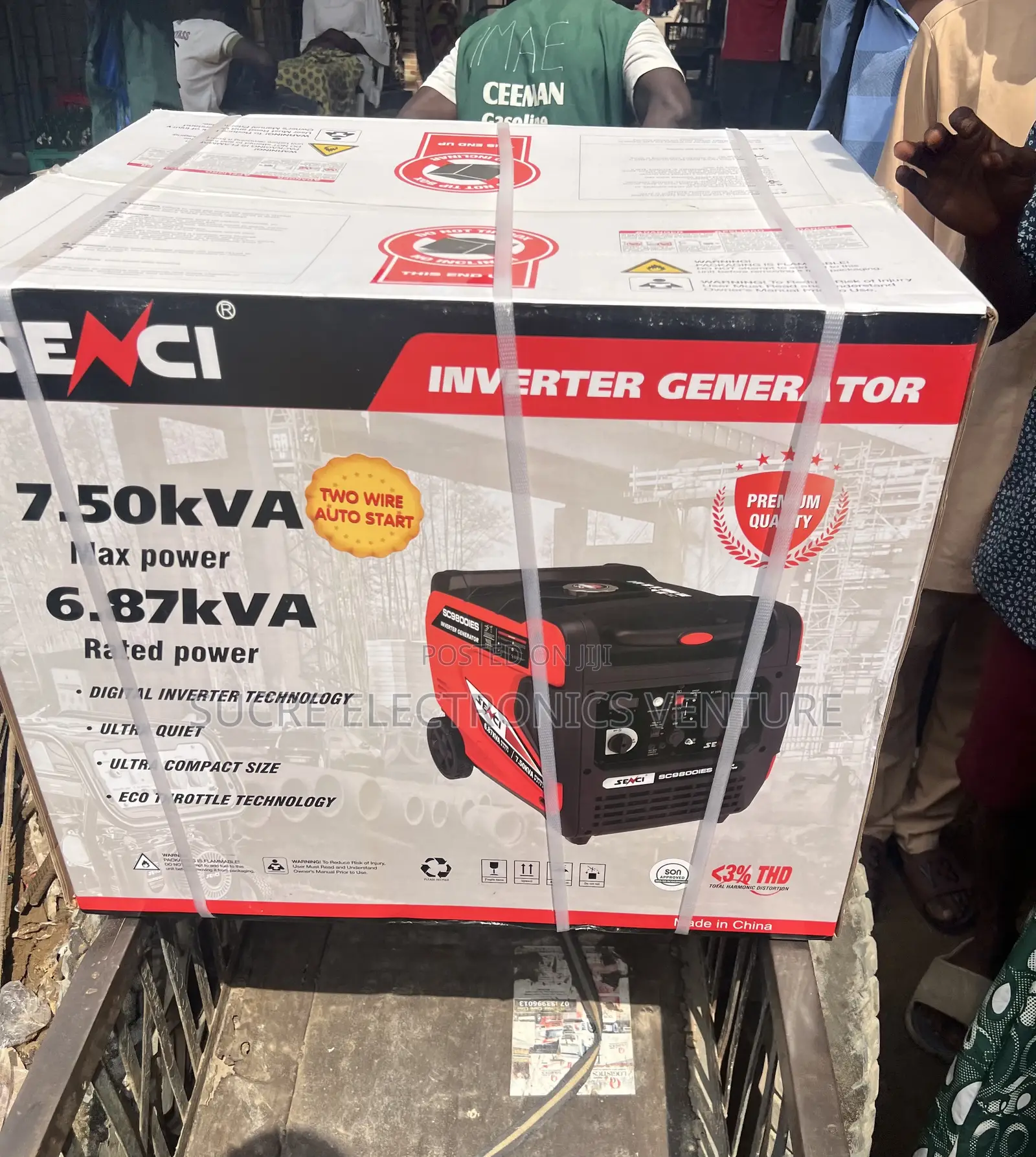 Original 7.5kva Senci Inverter Soundproof Generator Ready to Deliver ...