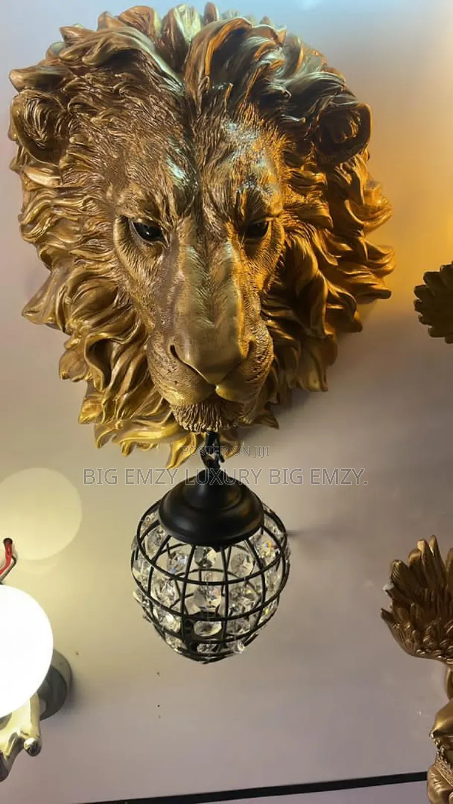 Lion Head Wall Lamp or Lion Wall Sconce. in Ojo - Lighting, Big Emzy ...
