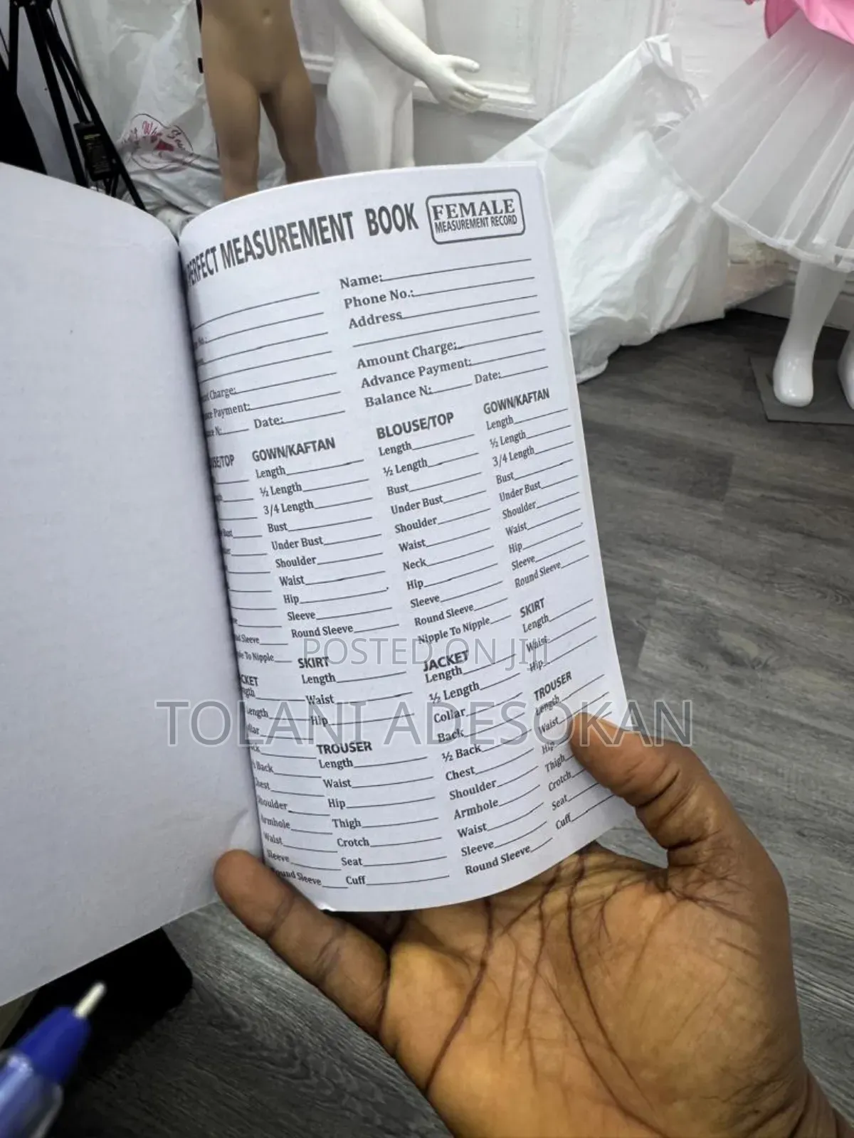 Female Measurement Book in Ajah - Measuring & Testing Tools, Tolani ...