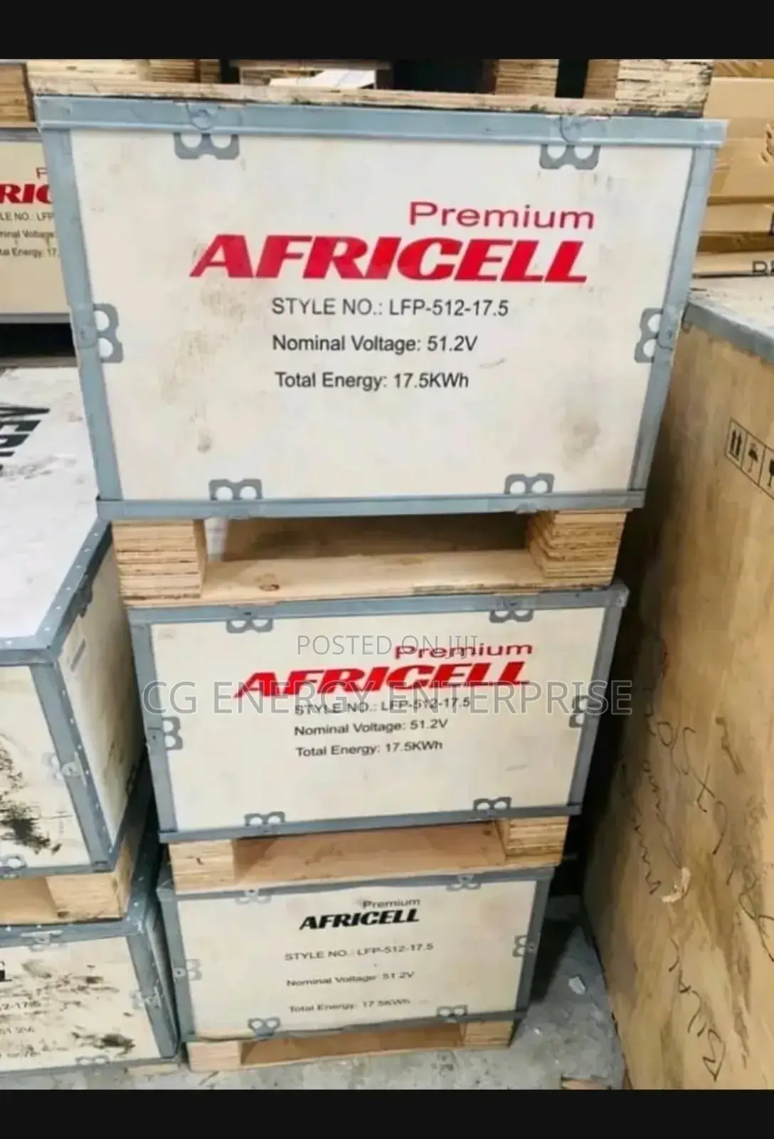 17.5kwh 51.2v Africell Solar Lithium Ion Battery in Warri - Electrical ...