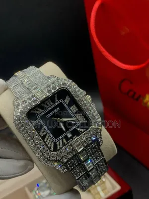 Original Cartier Ice Out Wristwatch in Ibadan - Watches, Fm Luxe ...