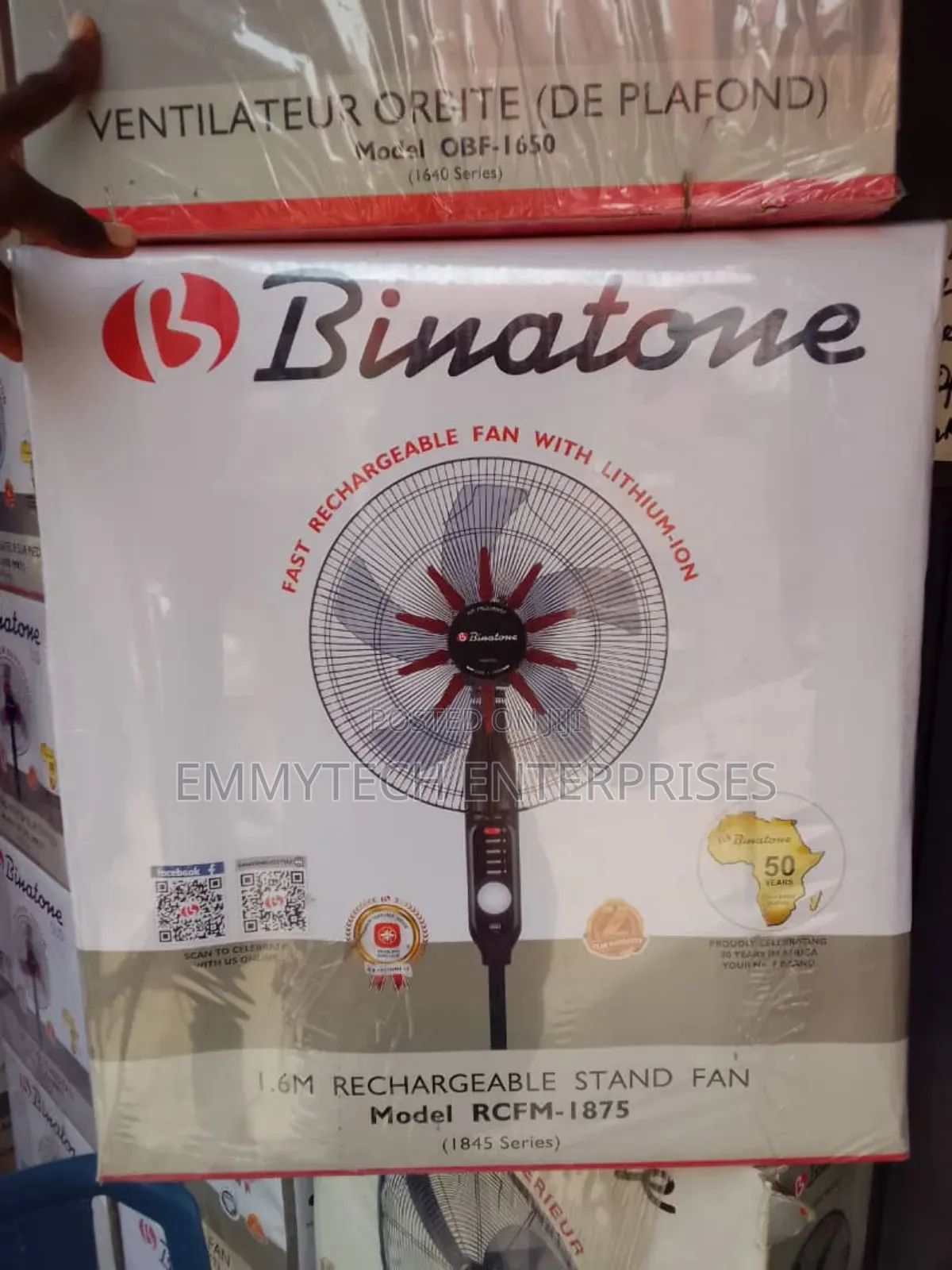 Binatone Rechargeable Standing Fan 18inch Model RCFM-1875. in Ojo ...