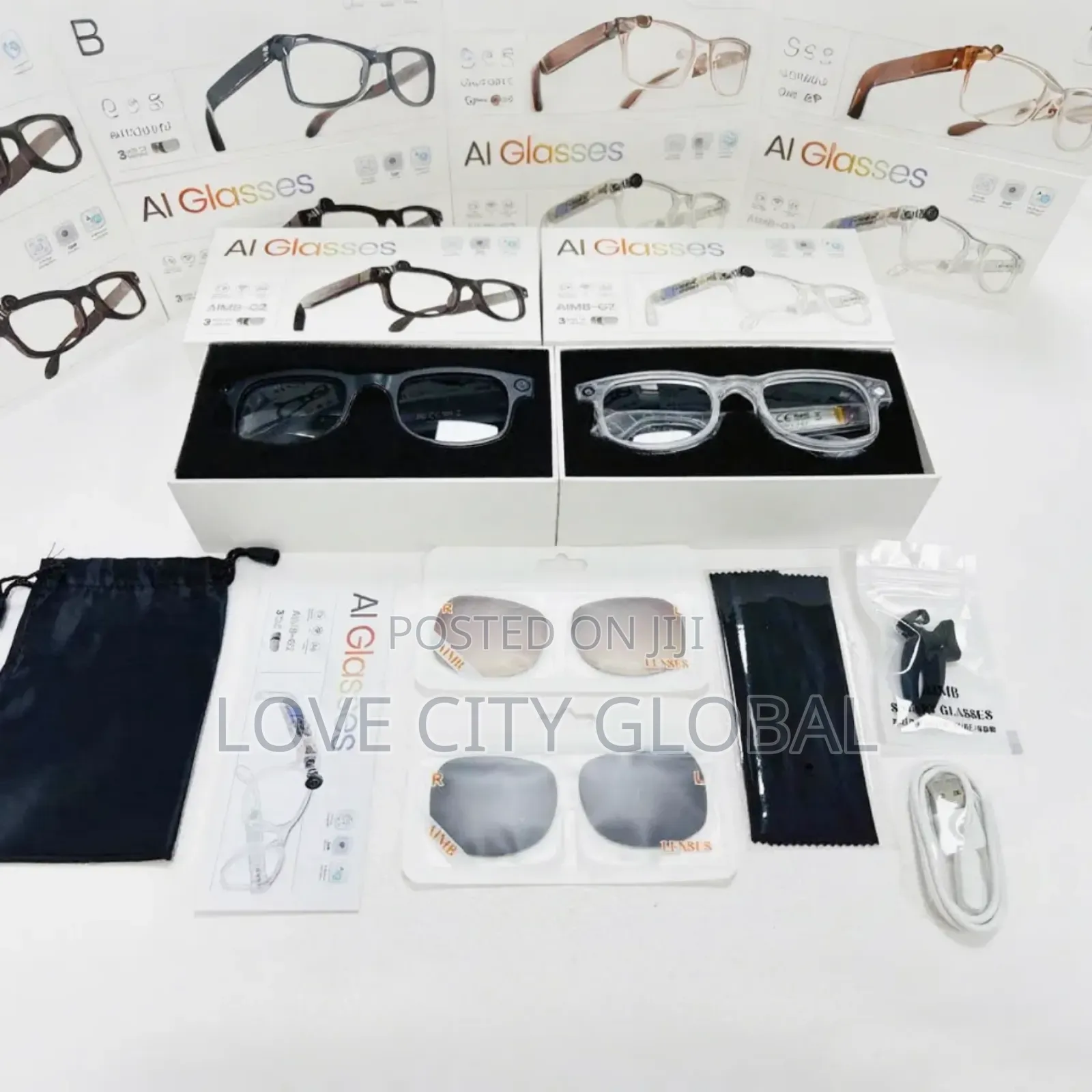 G2 Smart Glass Hd Camera Video Ai Translation Voice Assistant 3 Lens in ...