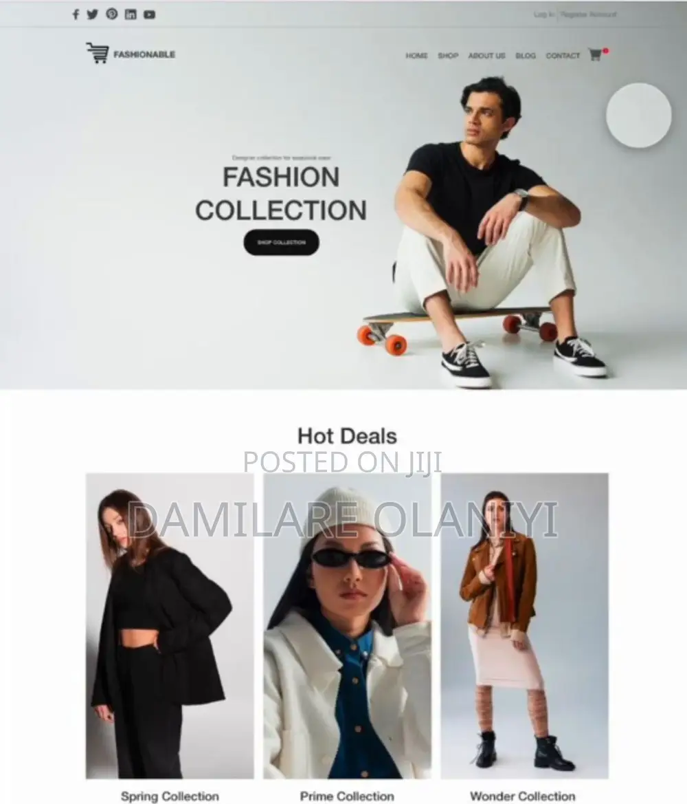 E-Commerce Website Design | Online Store | Modern Responsive Ui Ux in ...