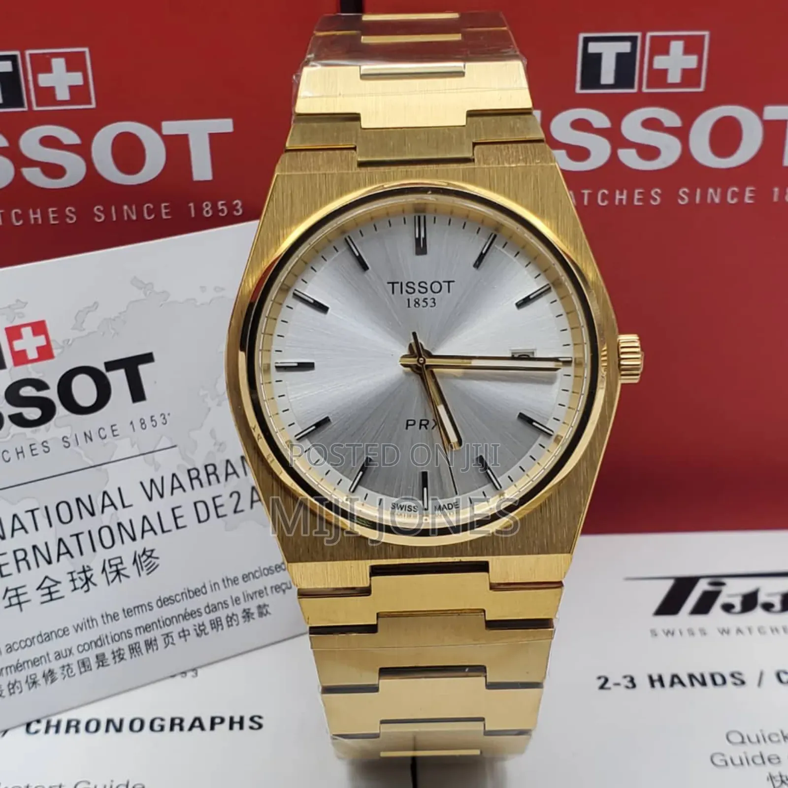 *Tissot Men’S Battery‐Powered Gold Chain‐Strap Watch* in Eko Atlantic ...