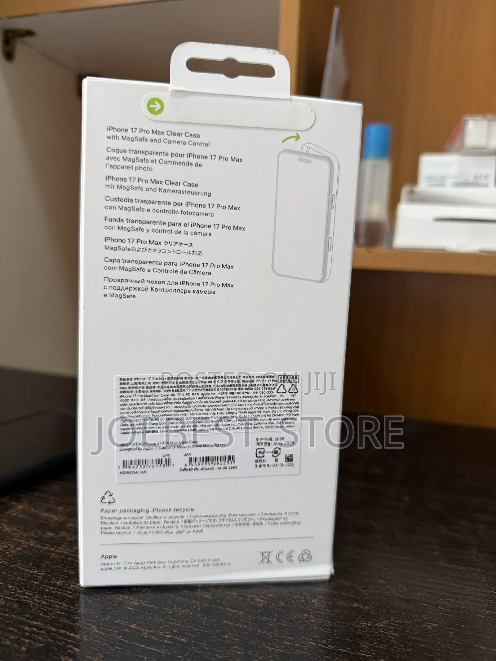 iPhone 17 Pro Max ,17 Pro Original Apple Clear Magsafe Case With Camer ...