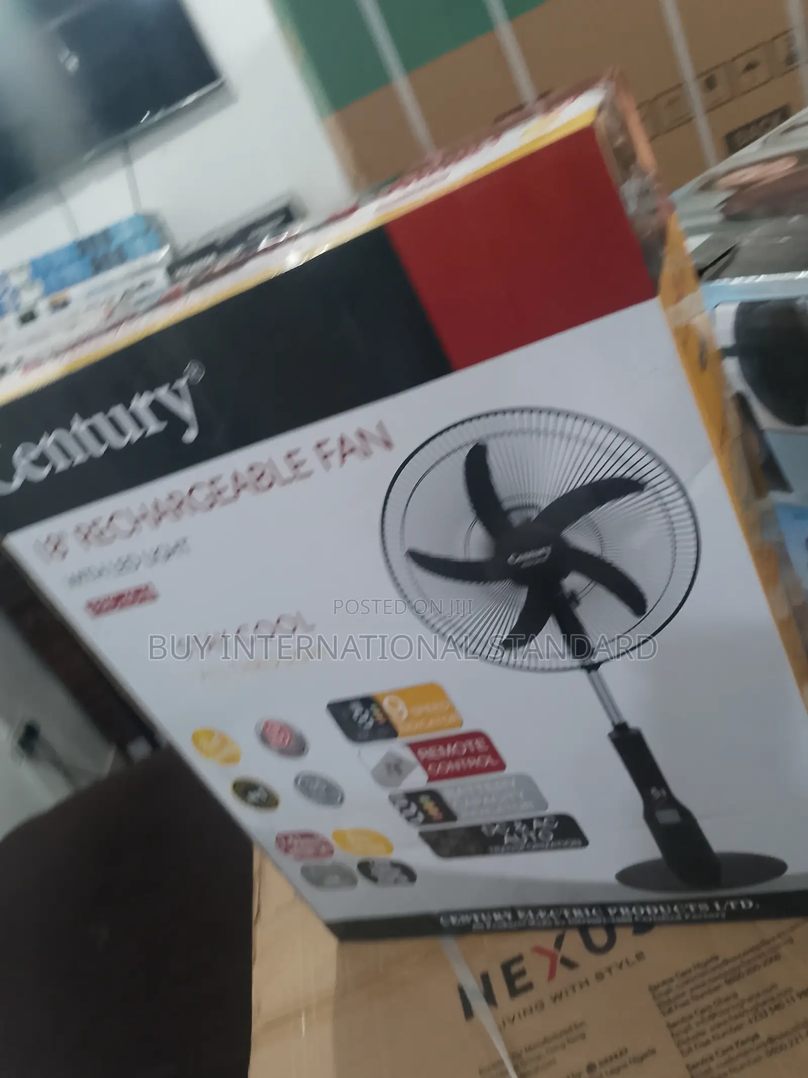 Century Rechargeable Fan 18′′ – Ideal for Home or Office for sale - Buy ...