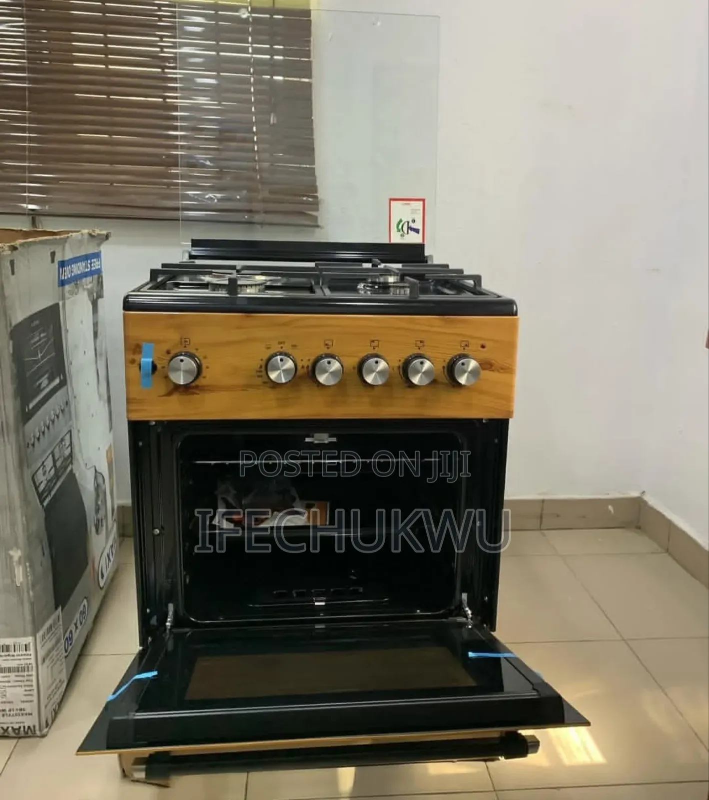 Original Maxi Wood Luxury Automatic Standing Gas Electric Cooker in ...