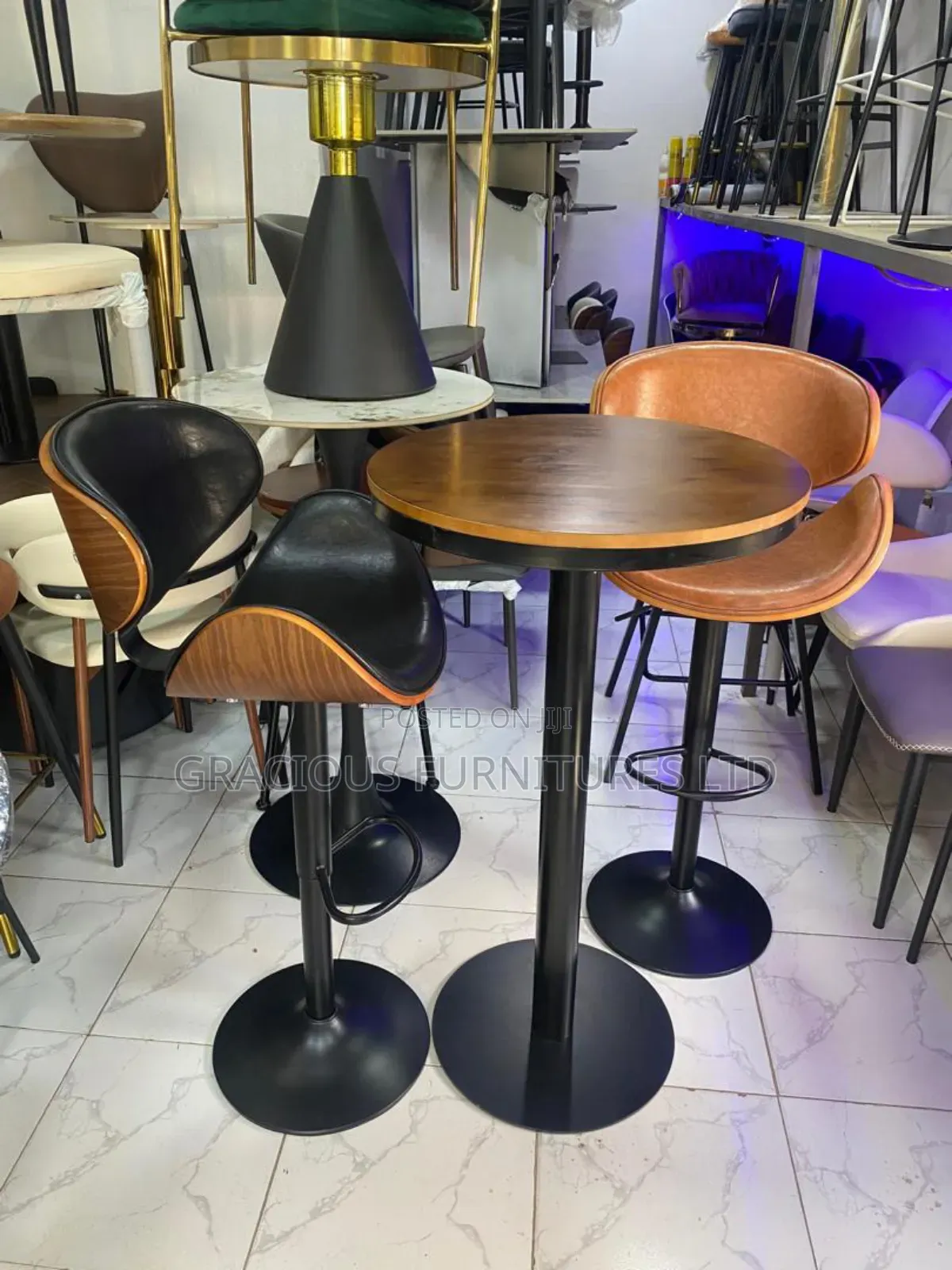 Modern Bar Height Table Set in Ajah - Furniture, Gracious Furnitures ...