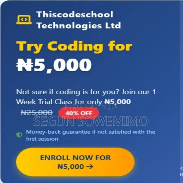 Build Your First Website in 1 Week! in Oshodi - Classes & Courses ...