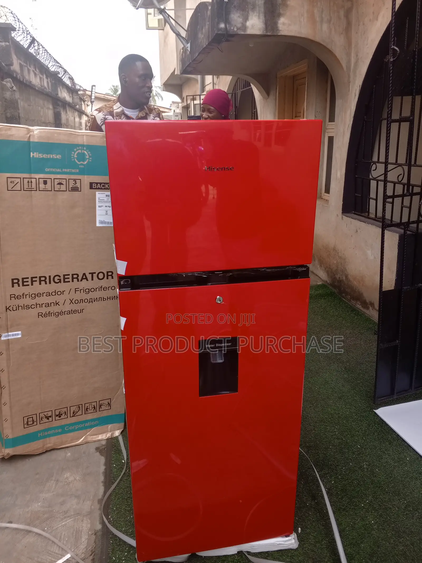 Brand New Hisense Ref-205drb 204l Ruby Red Fridge + Dispenser in Ajah ...