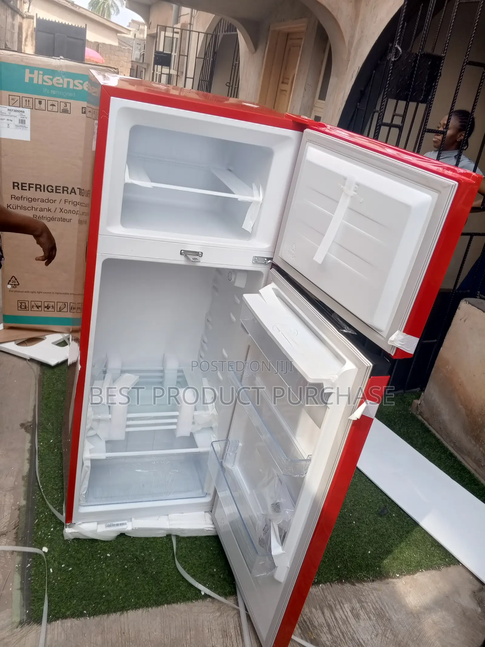 Hisense 205drb Red 204l Fridge With Dispenser – 2025 Model New for sale ...