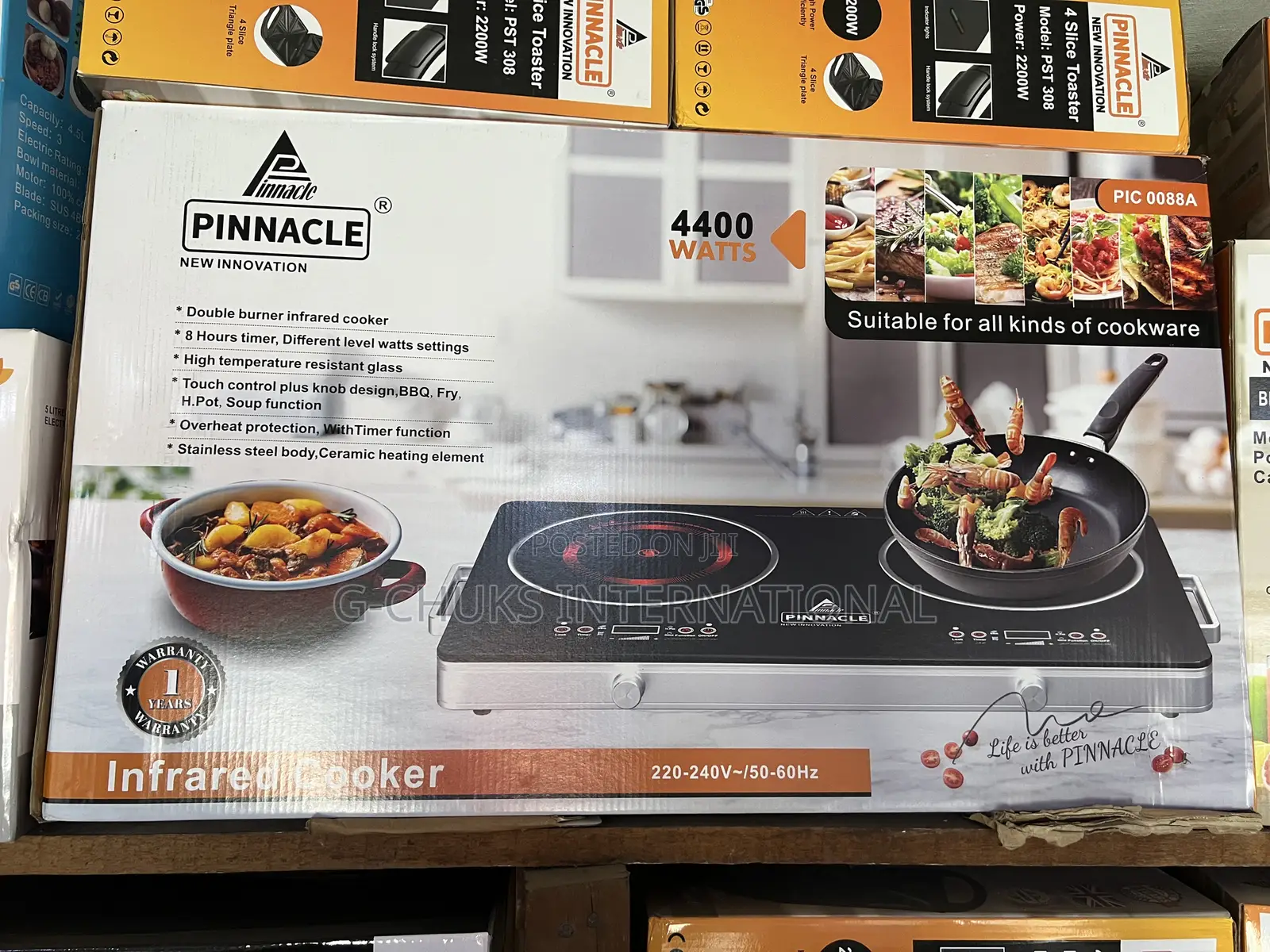 Pinnacle Double Burner Infrared Cooker for sale - G-CHUKS INTERNATIONAL ...