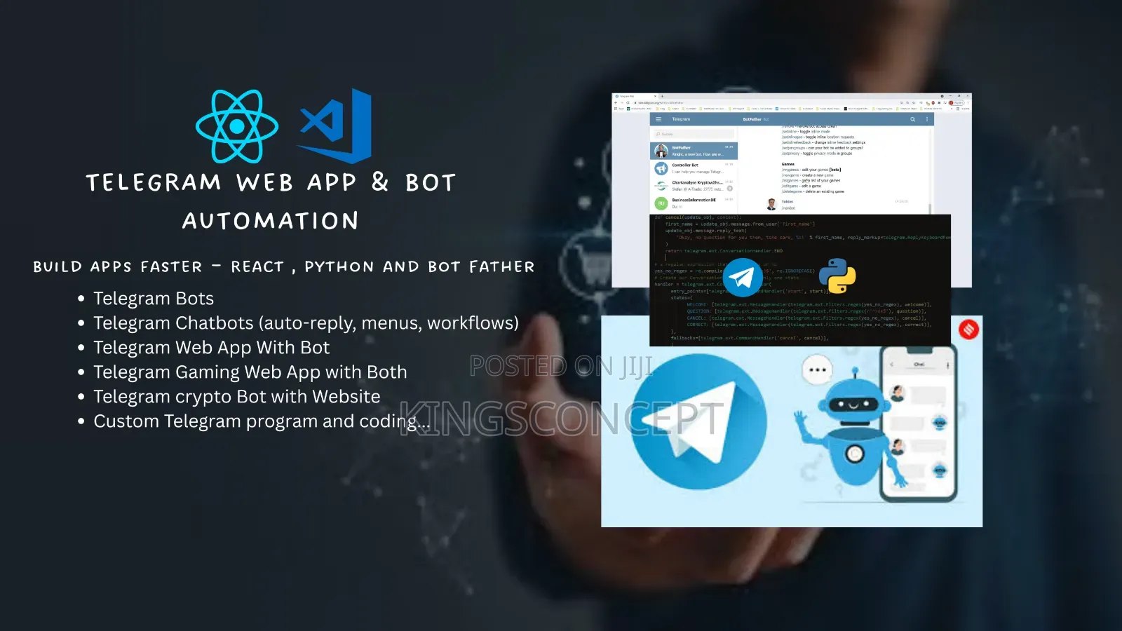 Telegram Bot and Web App Creation in Ajah - Computer & IT Services ...