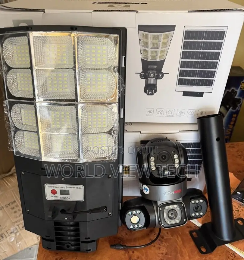 Solar Street Light 500w With PTZ Triple Camera 4g Enabled in Owerri ...