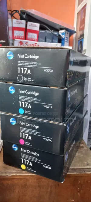 Ubuntu 117a Toner Cartridge Set (Black, Cyan, Magenta Yellow) in Ikeja ...