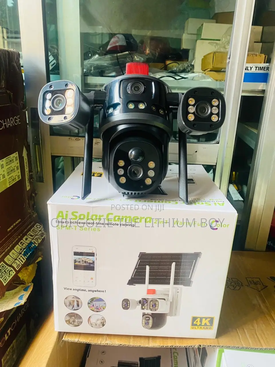 Solar Camera Triple Lens Solar PTZ Camera. Best 3 Lens in Ojo - Home ...