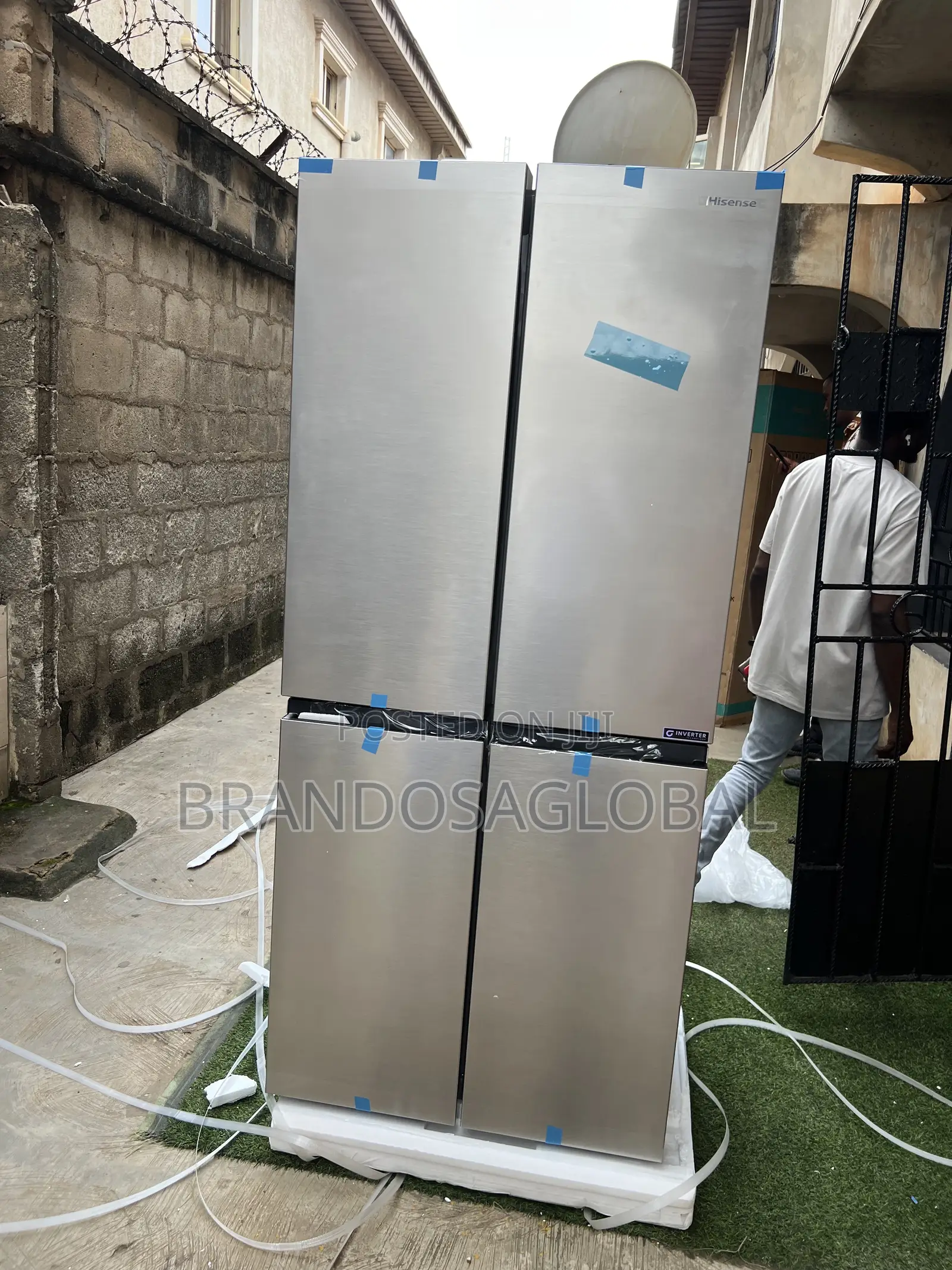 Hisense 392l Side by Side Refrigerator Rq-54ws Spacious Cooling in Ikeja - Kitchen Appliances ...