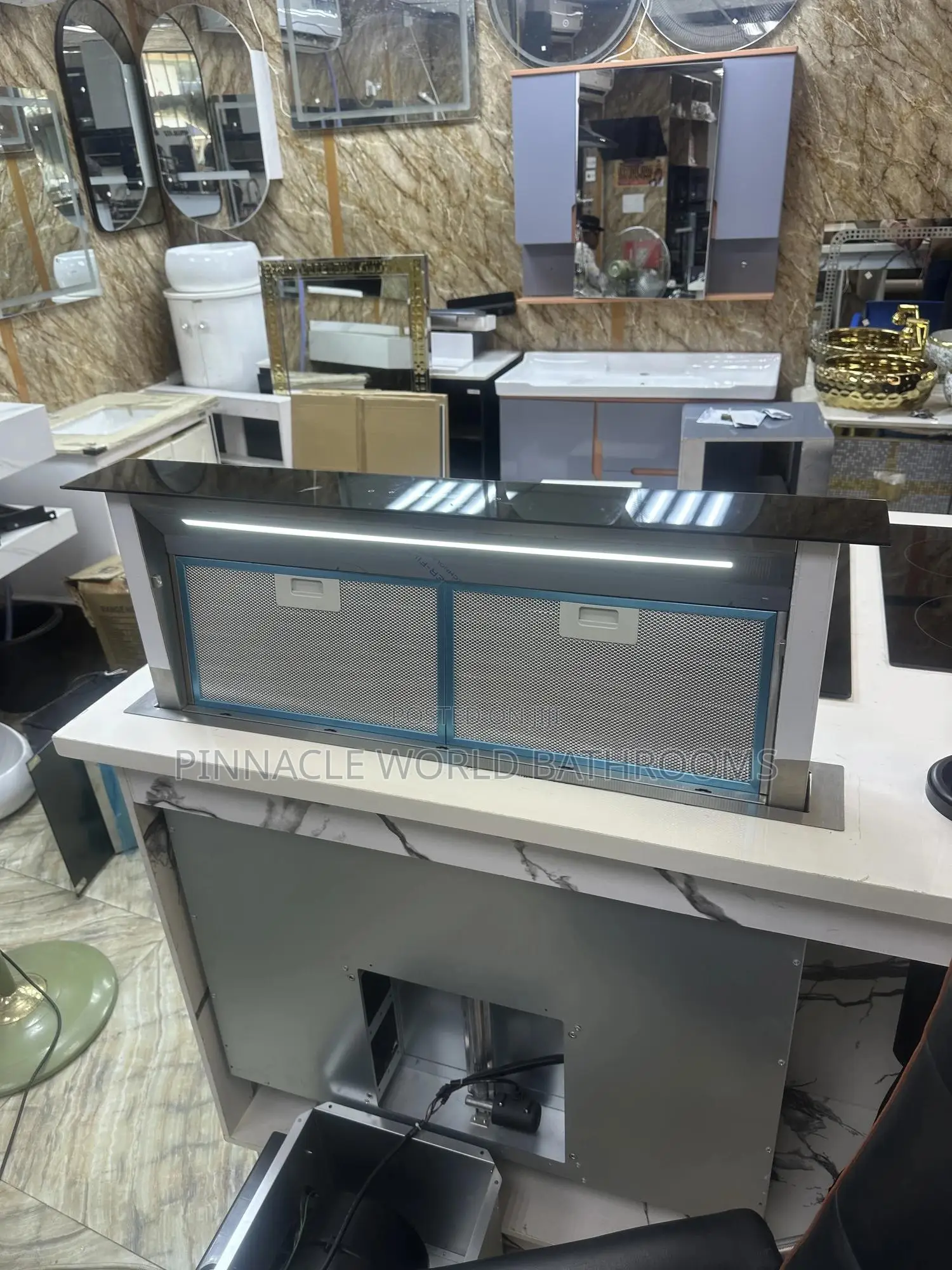 90cm Island Automatic Kitchen Range Hood in Orile - Kitchen Appliances ...