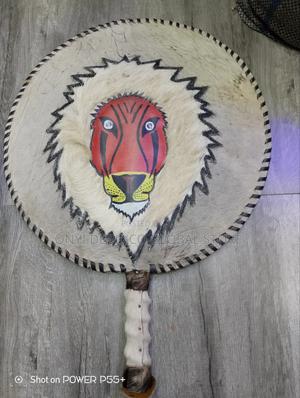 Igbo Animal Skin Lion Head Hand Fan for Traditional Marriage / Wedding ...