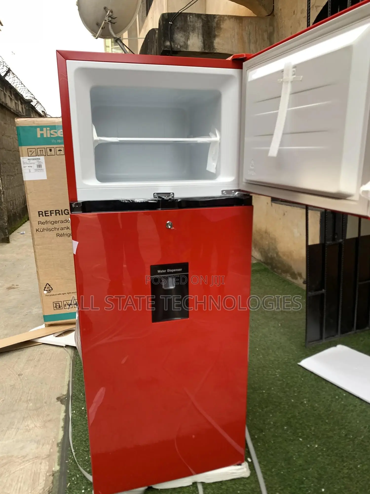 Hisense Ref 205 DRB 204l Refrigerator, Red Finish, Double Door in Abule ...