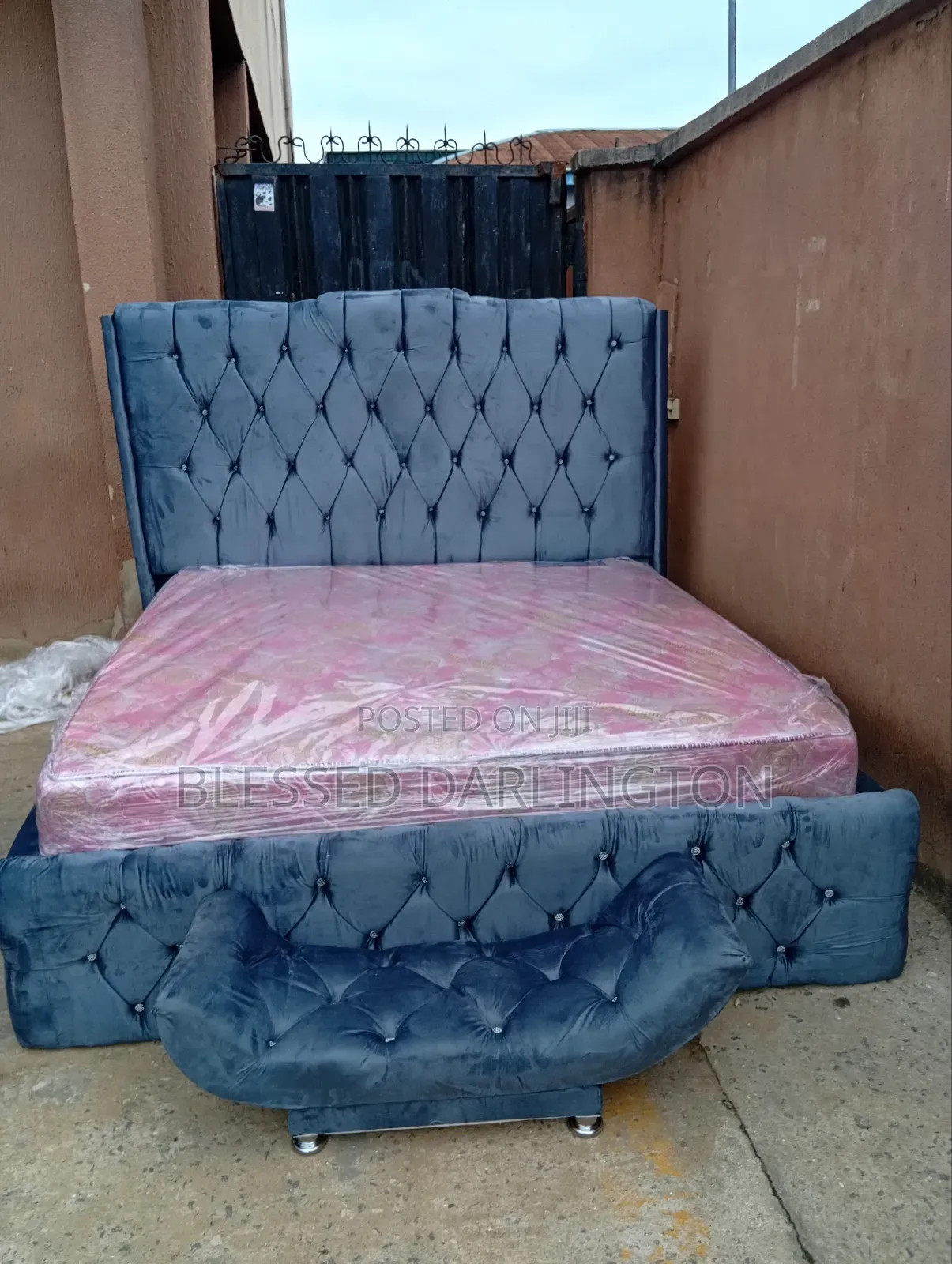 High Quality Super Quality Upholstery Grey Bed Frame in Abule Egba ...
