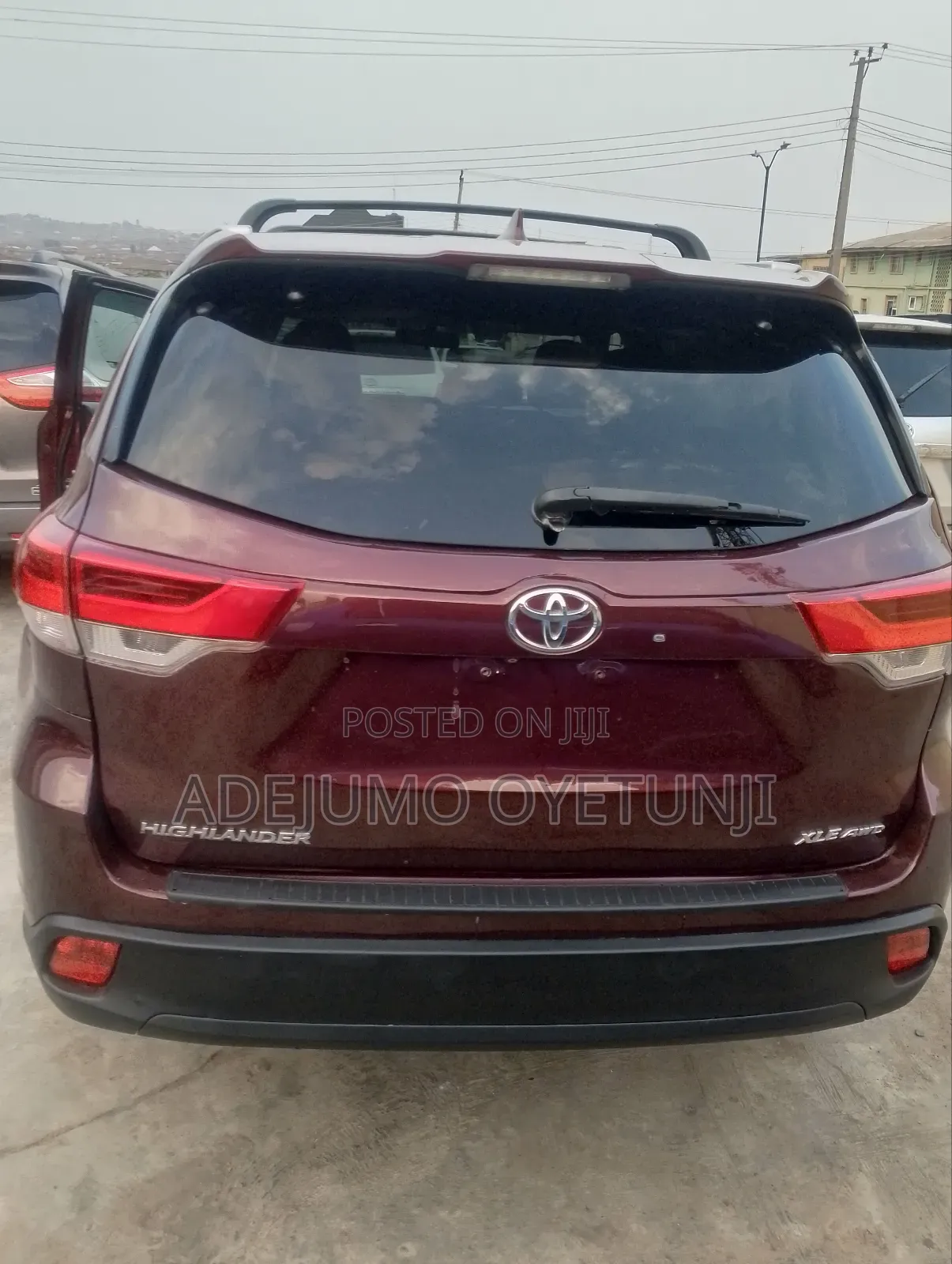 Toyota Highlander XLE V6 4x4 (3.5L 6cyl 6A) 2016 Maroon in Ibadan ...