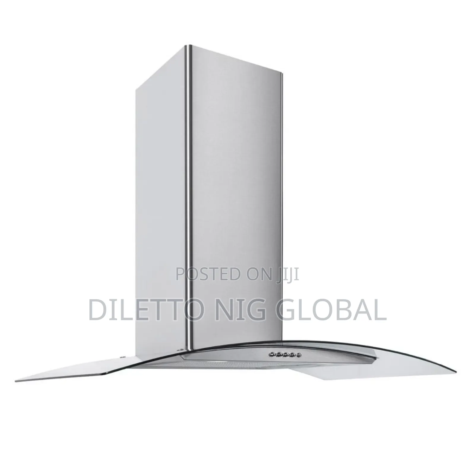 90cm Island Curved Glass Chimney Hood Smoke Extractor in Ojo - Kitchen ...
