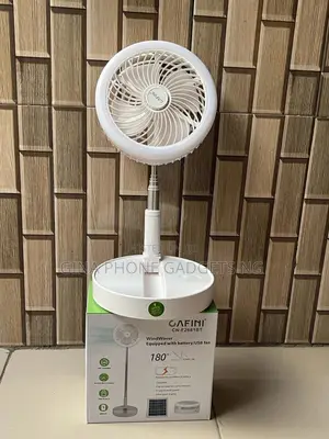 Fan ( Cafini 80000 Mah Battery Capacity, Foldable Fan With a Solar ) in ...