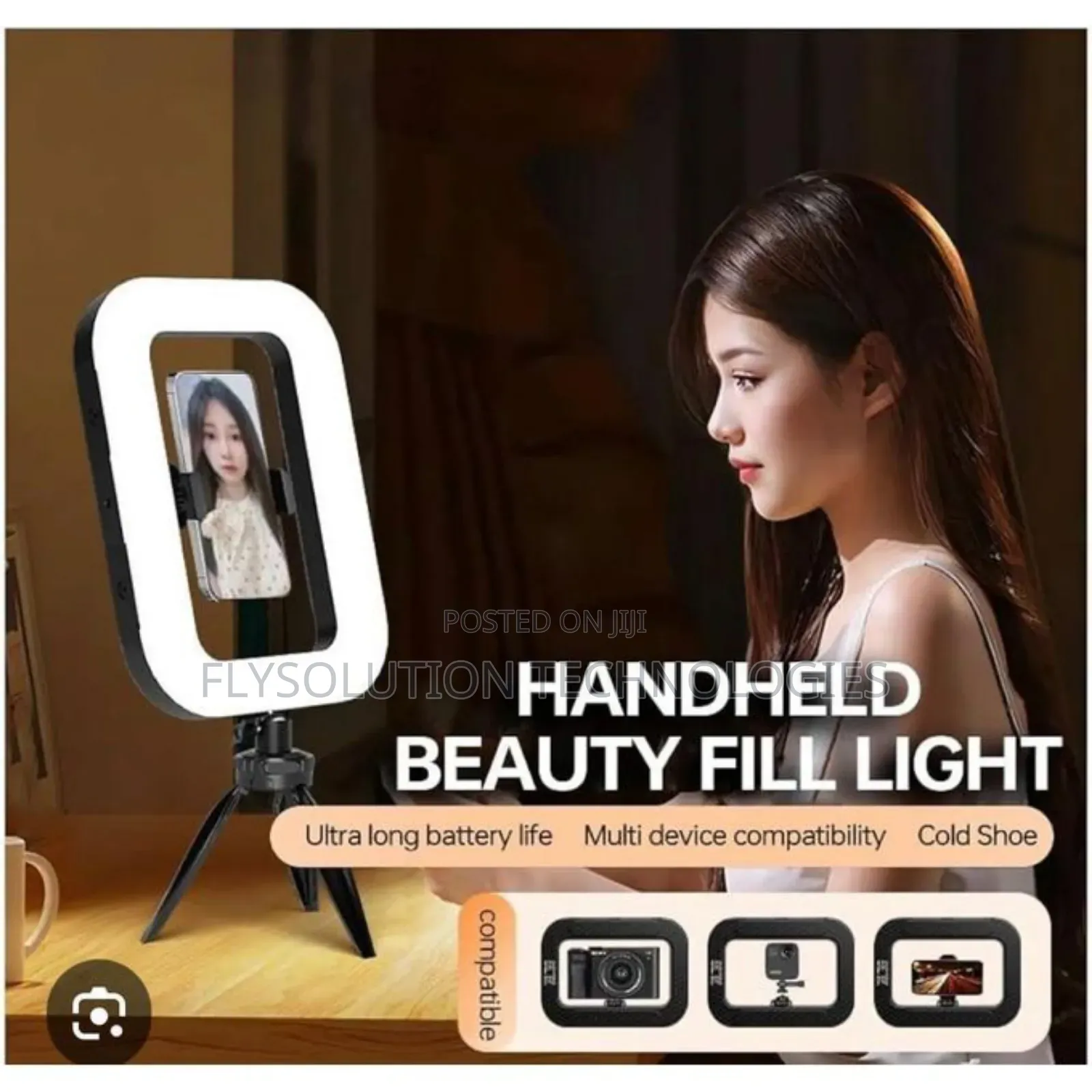 Led Light Ym200 Square Selfie Light Handheld Ringlight for sale ...