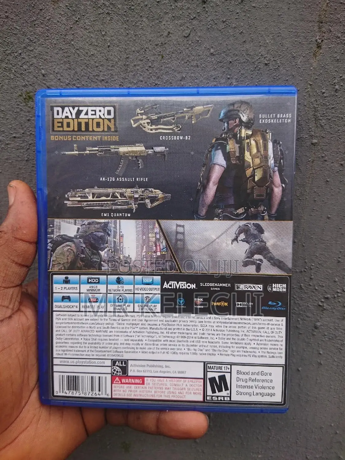 Clean Uk Used Call of Duty: Advanced Warfare (Offline) for Ps4/Ps5 in ...