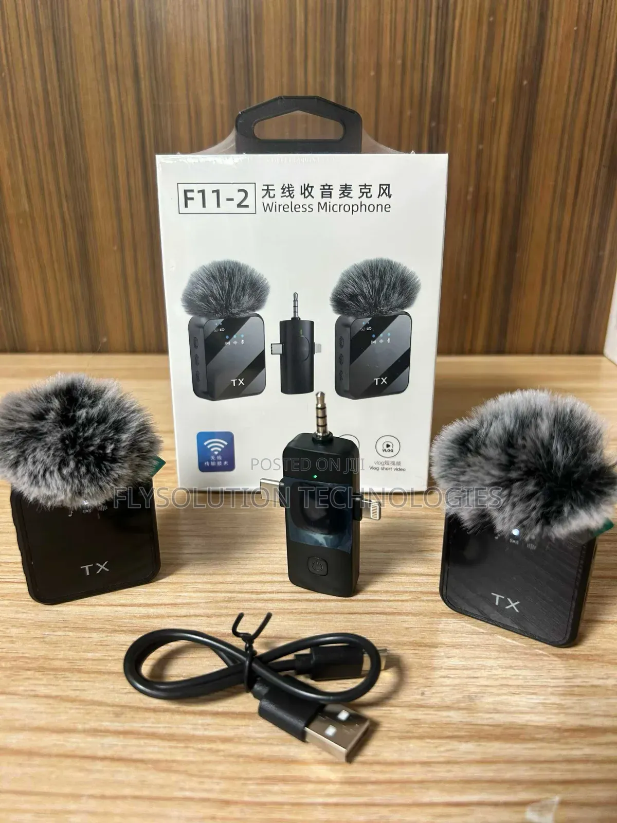 F11-2 Dual Wireless Microphone Kit Anc Mic for sale - Flysolution ...