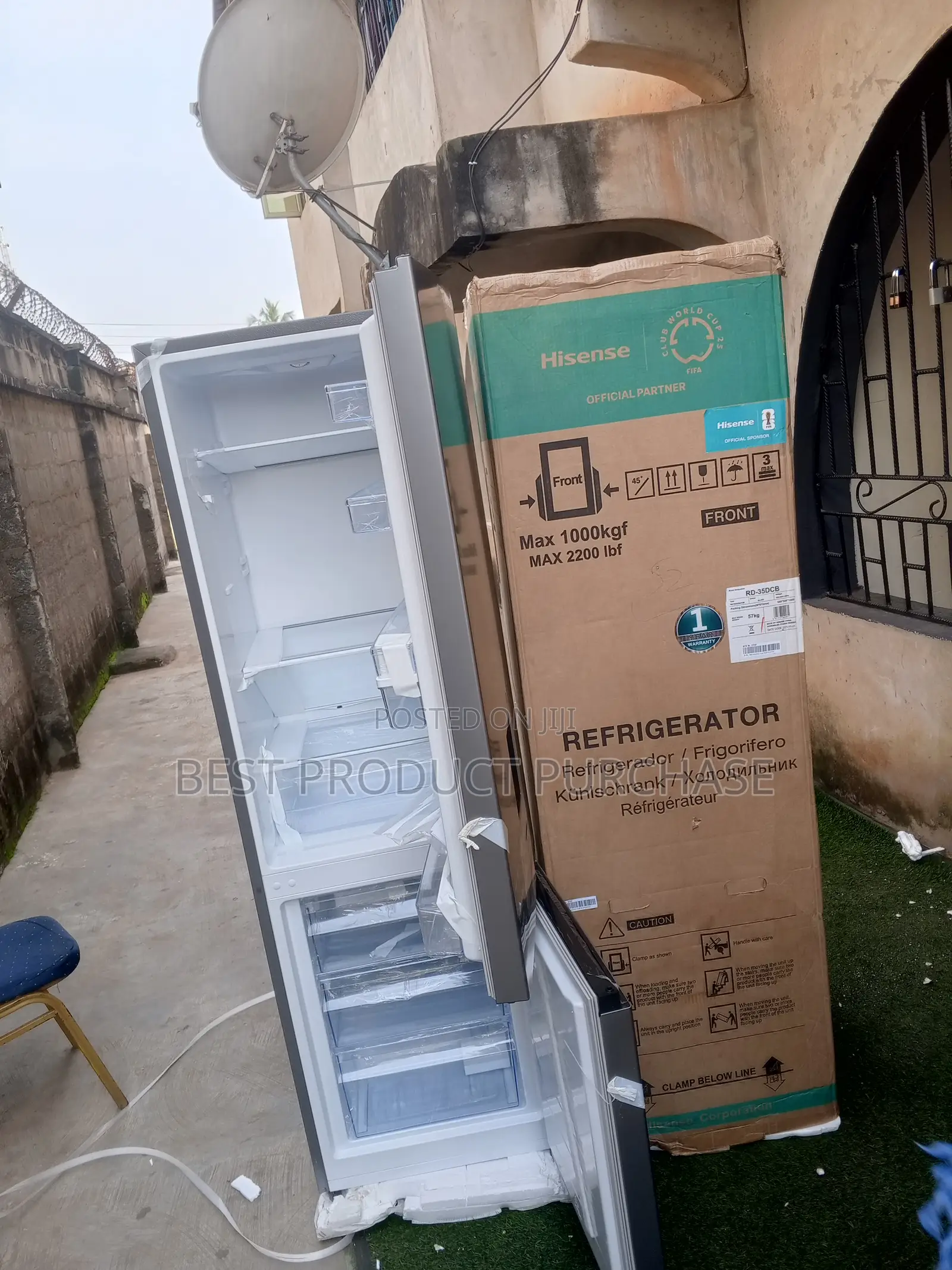 Original Hisense Rd-35dcb-Rd 264l Double Door Refrigerator Water Dispe ...